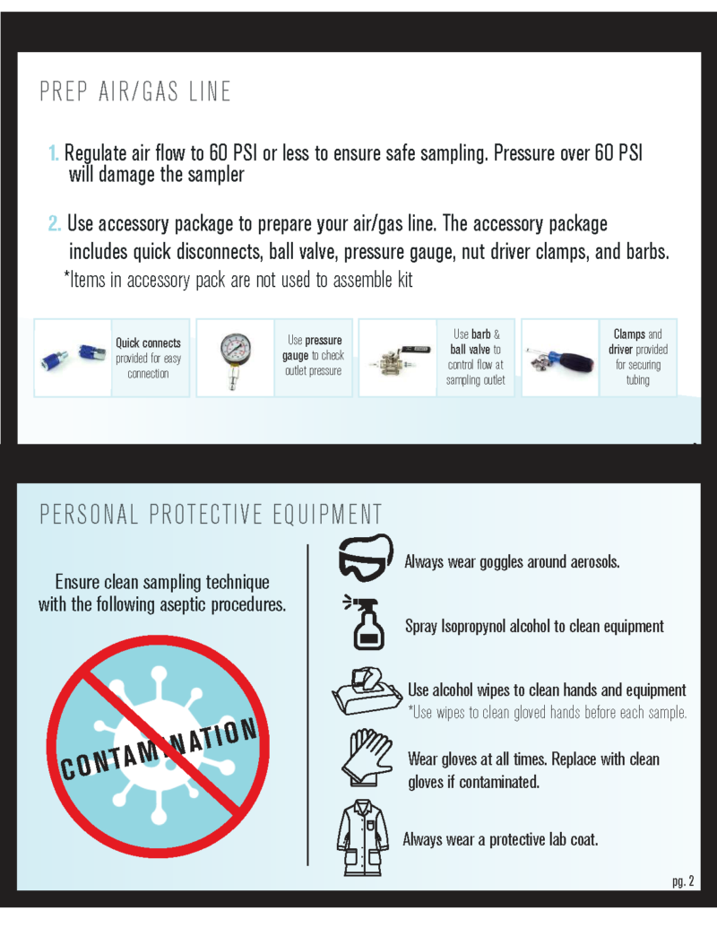 Instrucciones de muestreo microbiano - Trace Analytics, the AirCheck Lab